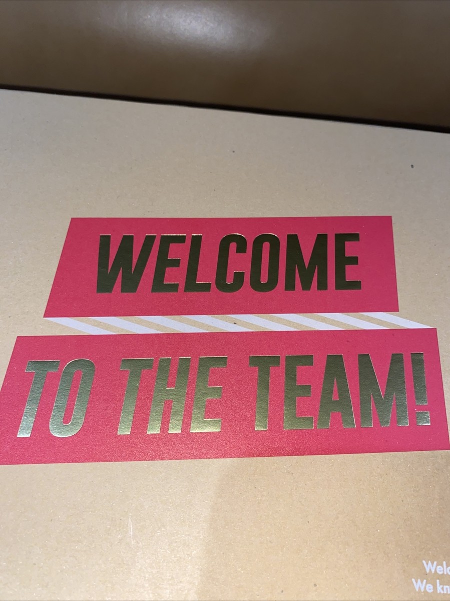 Welcome To The Team Sign Pink