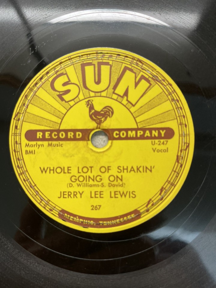 SUN 78 - JERRY LEE LEWIS - BREATHLESS - 78-RPM RECORD | eBay