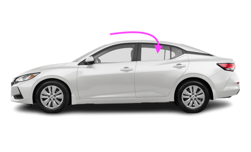 Fits: 2020-2024 Nissan Sentra 4D Sedan Driver Side Rear Left Door ...