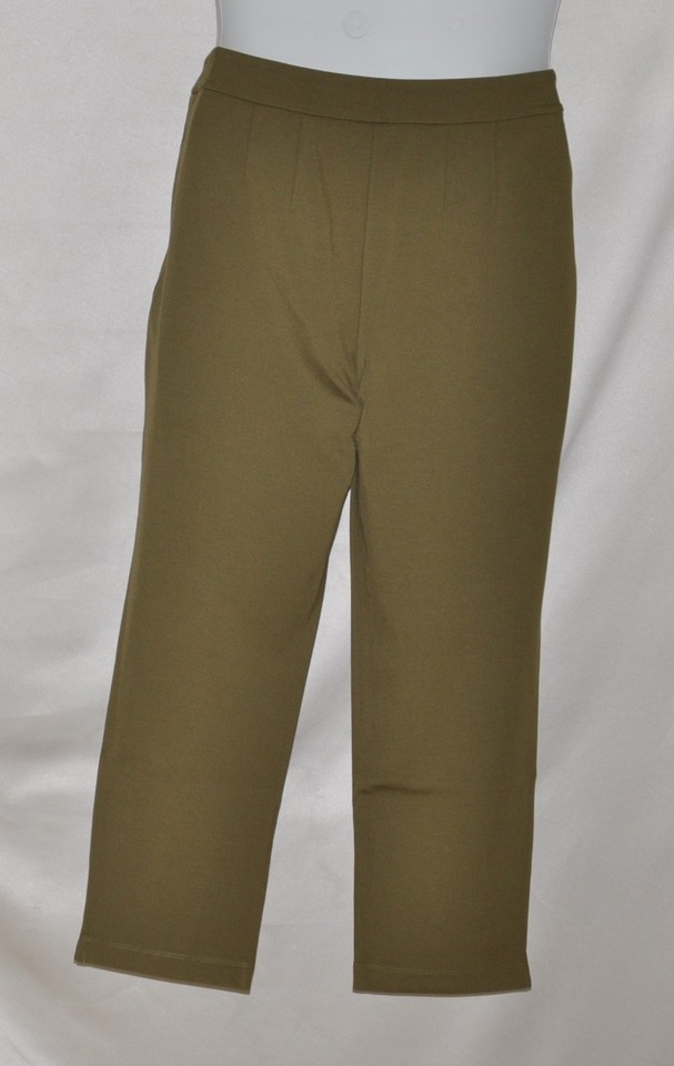 Joan Rivers Petite Joan's Signature Pull-on Ankle Pants Size SP Sage | eBay
