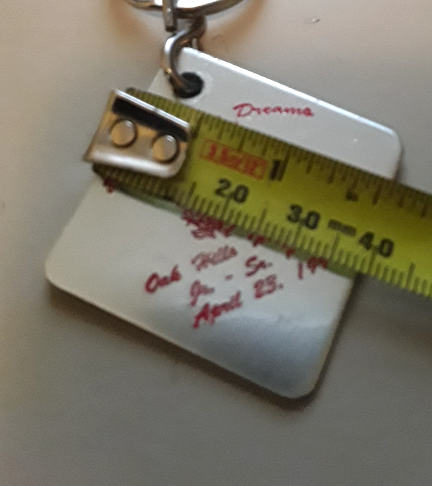 Key Chain Oak Hills High School Jr.-Sr. Prom April 23 1994 ...