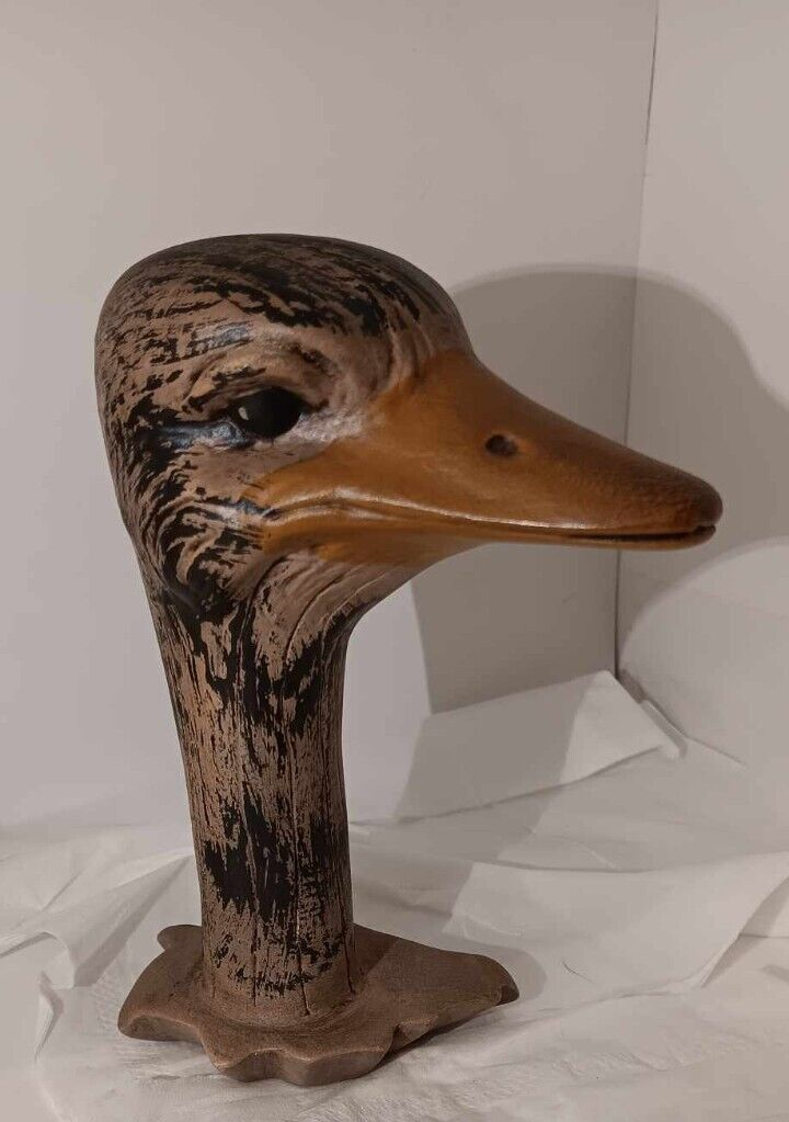 Vintage Ostrich Emu Bird Egg Hatch Ceramic Coin Piggy Bank Two Pieces ...