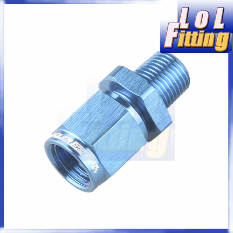 Straight AN-4 AN4 Female Swivel to 1/8" NPT Male Aluminum Adapter ...