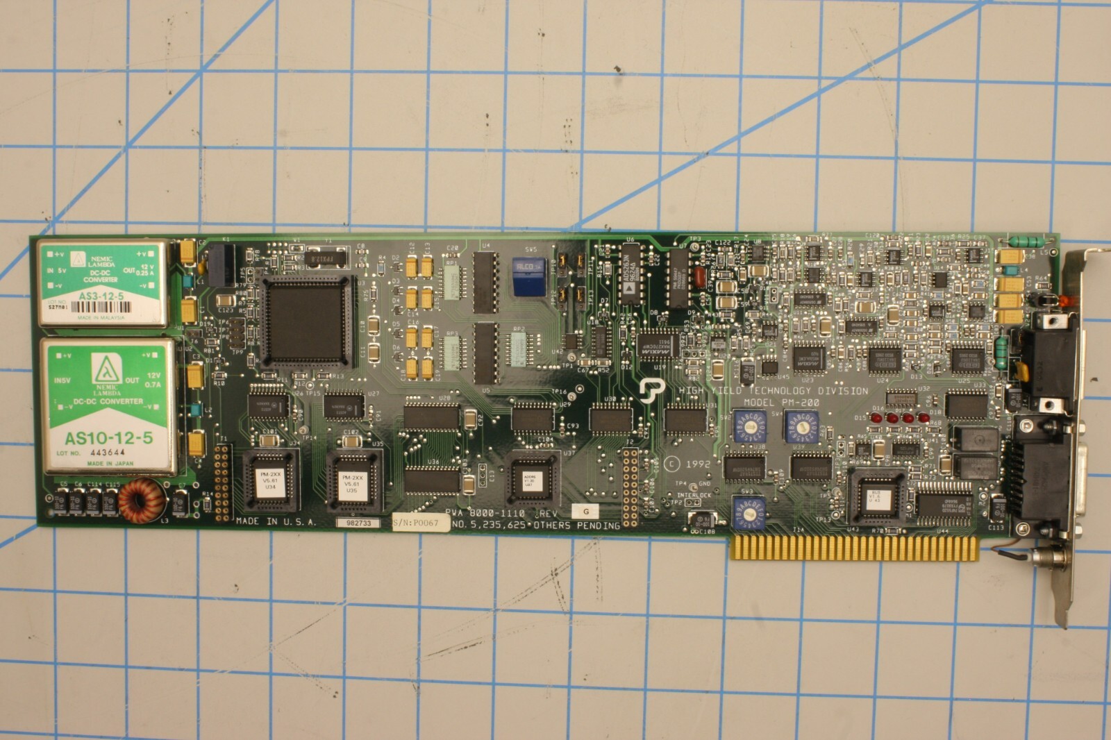 PM200-002 / PWA 8000-1110 CONTROLLER PARTICLE MONITOR / HIGH YIELD ...