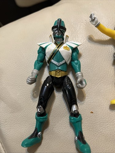 Power Rangers Super Samurai Super Mega Ranger Forest Green 4” | eBay UK