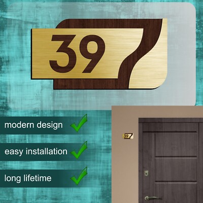 Apartment door Numbers Label | eBay