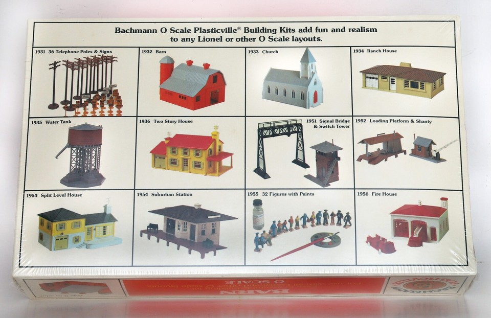 BACHMANN PLASTICVILLE BARN Kit-O SCALE#1932-In Factory Shrink Wrap-NEW ...