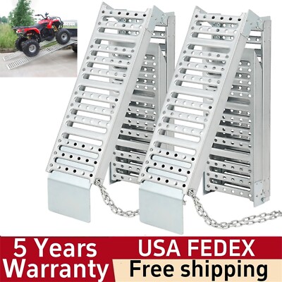 🔥1500Lbs Tri-Fold Loading Ramps for ATV/UTV/Motorcycles/Lawn Mowers ...