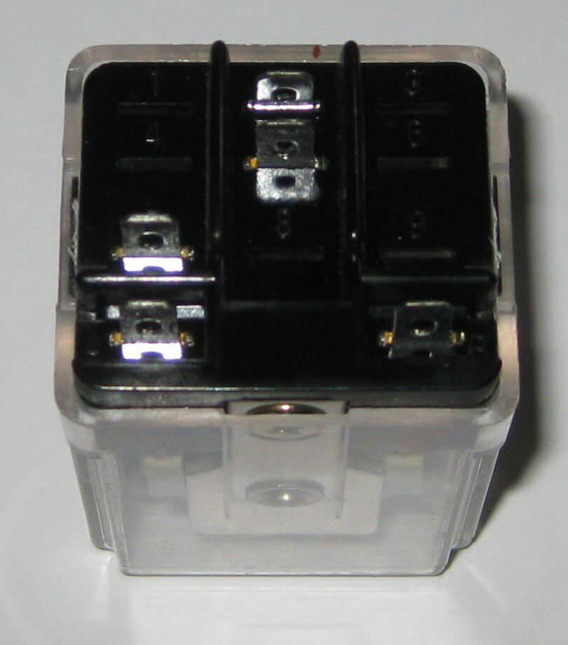 120 VAC - 10 A SPDT See Through NTE Relay - 120V AC Coil - 28VDC 10A 5 ...