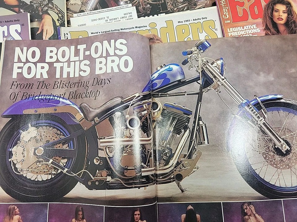 EASYRIDERS Magazine Lot 9 Vintage 1993 Biker Adult Motorcycles Choppers ...