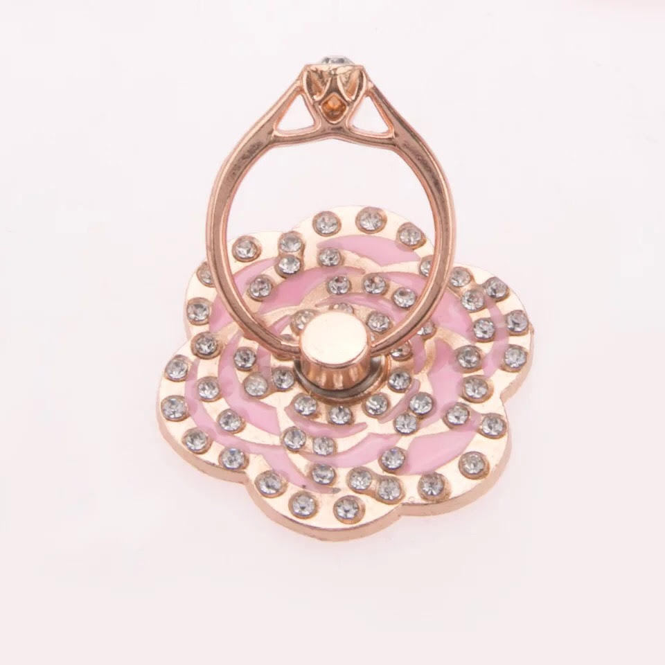 Universal Crystal 360 Rotating Finger Ring Stand Holder For Cell Phone ...