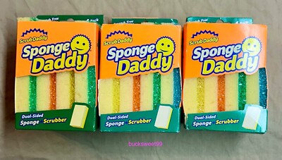 Sponge Daddy Dual Sided Sponge Scrubber - 12 Count | eBay