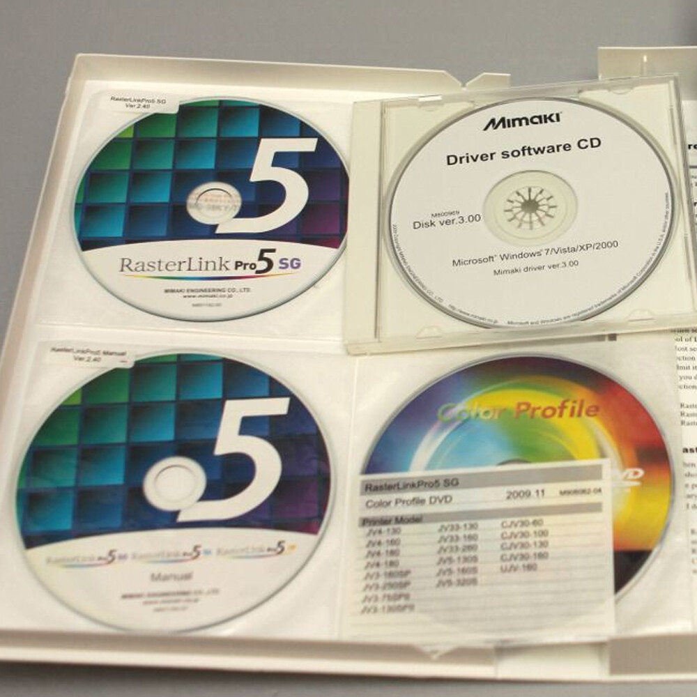 Mimaki RasterLINK 5sg OEM rip software CD for solvent printers jv3 jv33 ...