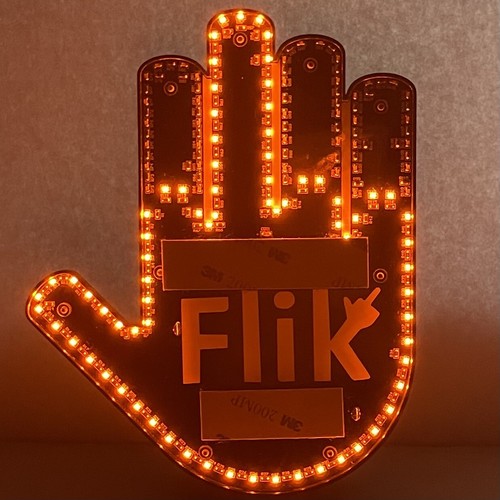 FLIK Original Middle Finger Light - Give The Bird & Wave Hello to Other ...