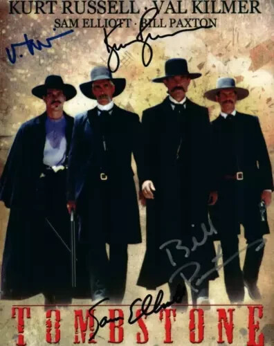 TOMBSTONE CAST VAL KILMER SIGNED PHOTO AUTOGRAPH SIGNATURE POSTER 8X10 ...