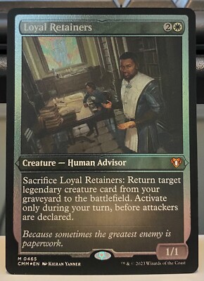 MTG FOIL Loyal Retainers Foil Etched – Commander Masters Card # 465 | eBay