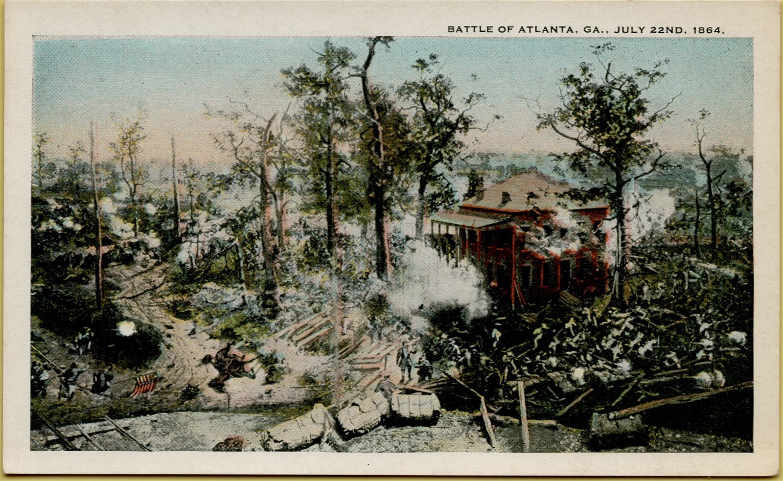 Battle of Atlanta Georgia GA July 22nd 1864 Postcard B19 | eBay