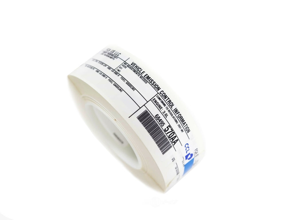 Emission Label Mopar 68495570AA for sale online | eBay