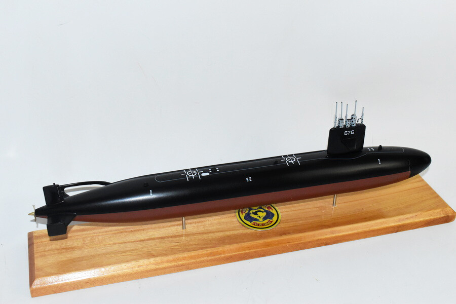USS Billfish SSN-676 Submarine Model, US Navy, Scale Model, Mahogany ...