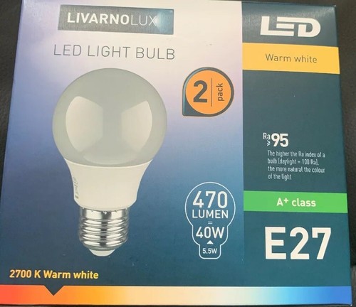 2 Pack Led Light Bulb 2700 K Warm White E 27 A+class | eBay UK