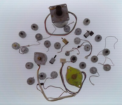 Lot of 30 Used Hobby DC Electric Motors Craft Project Toy Robot & Car ...