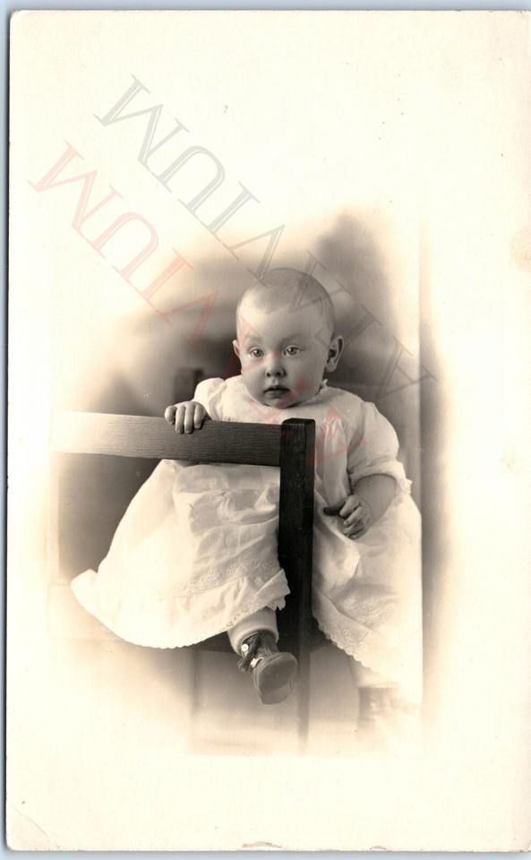 ID'd c1910s Detroit Baby Boy Sharp RPPC Real Photo Crowley-Milner C ...