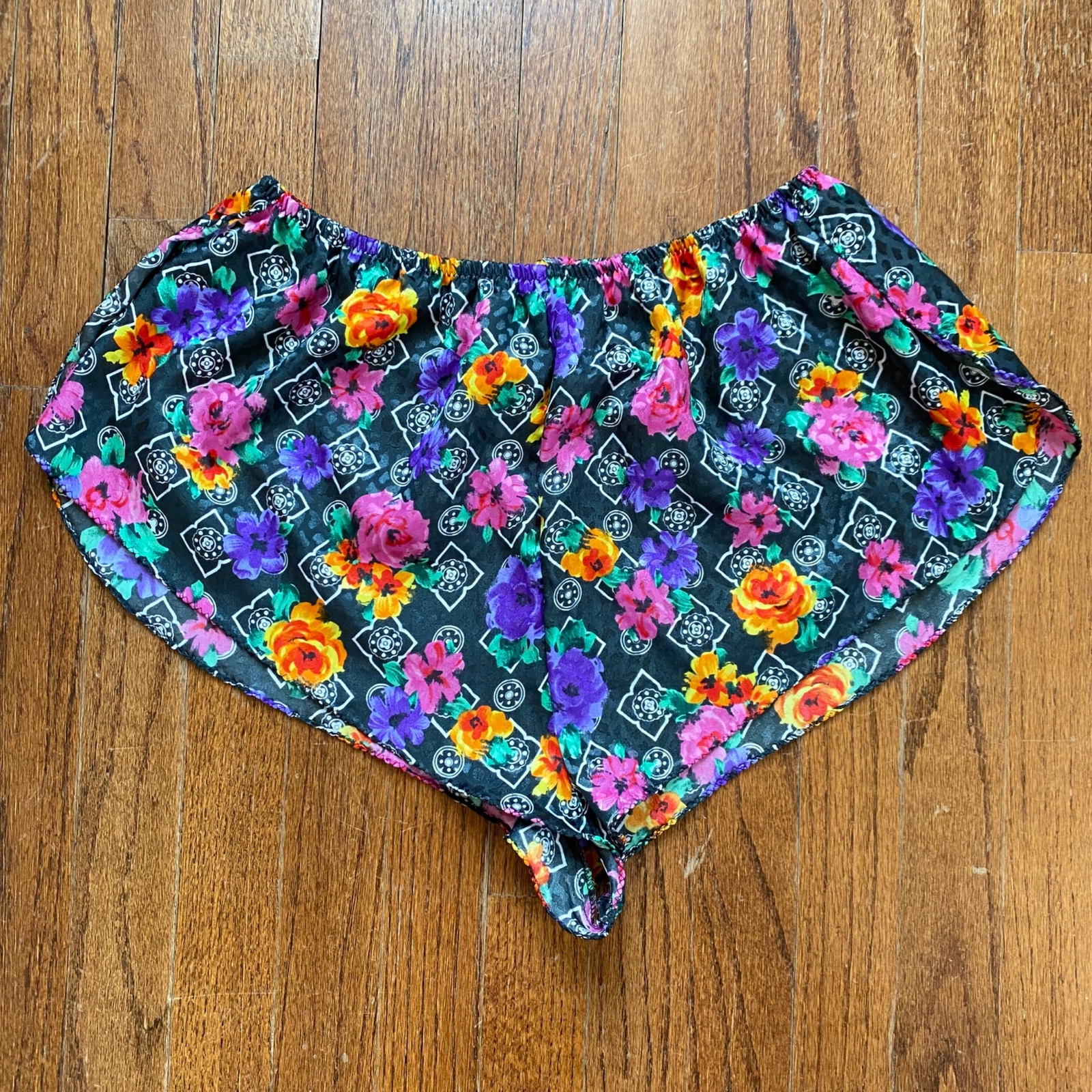 Vintage Booty Shorts High Waisted Super Short Floral … - Gem