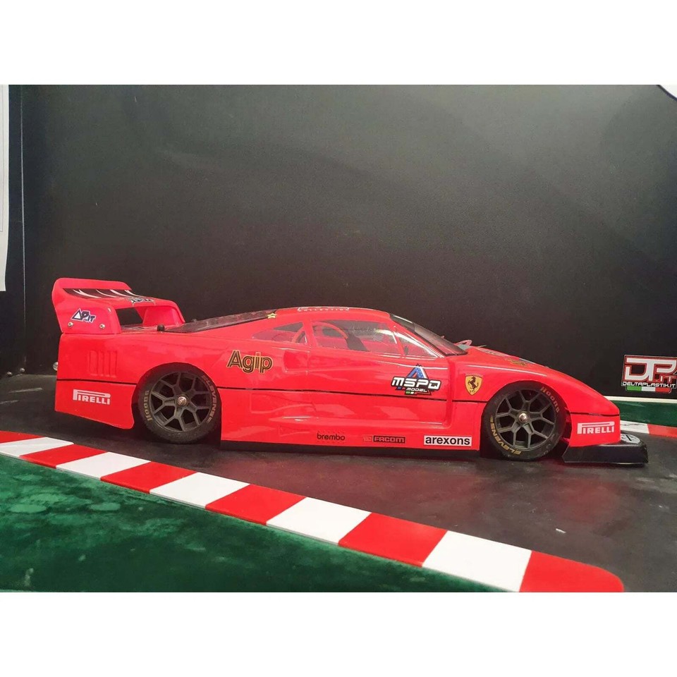 4001 F40 RC CAR BODY for Arrma Vendetta and Infraction Mega 1/8 CLEAR ...