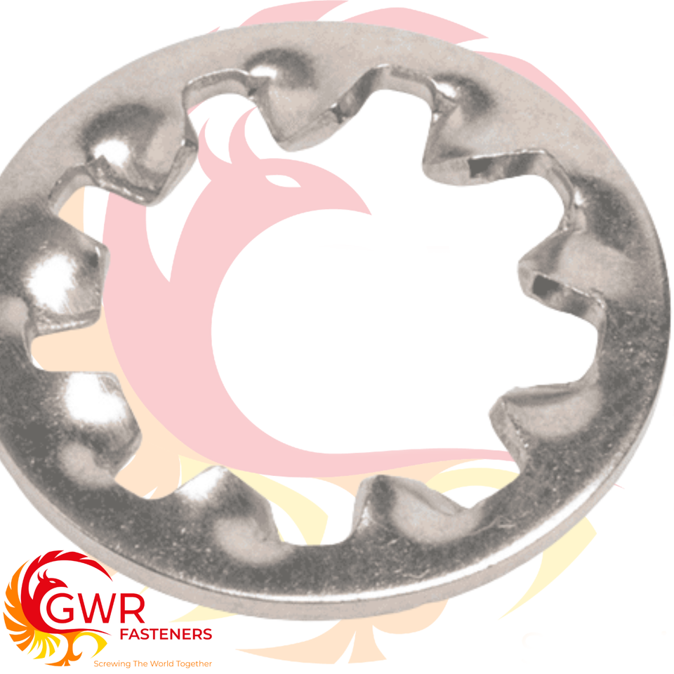 INTERNAL SHAKEPROOF LOCK WASHERS TOOTHED SERRATED TOOTH A2 STAINLESS ...