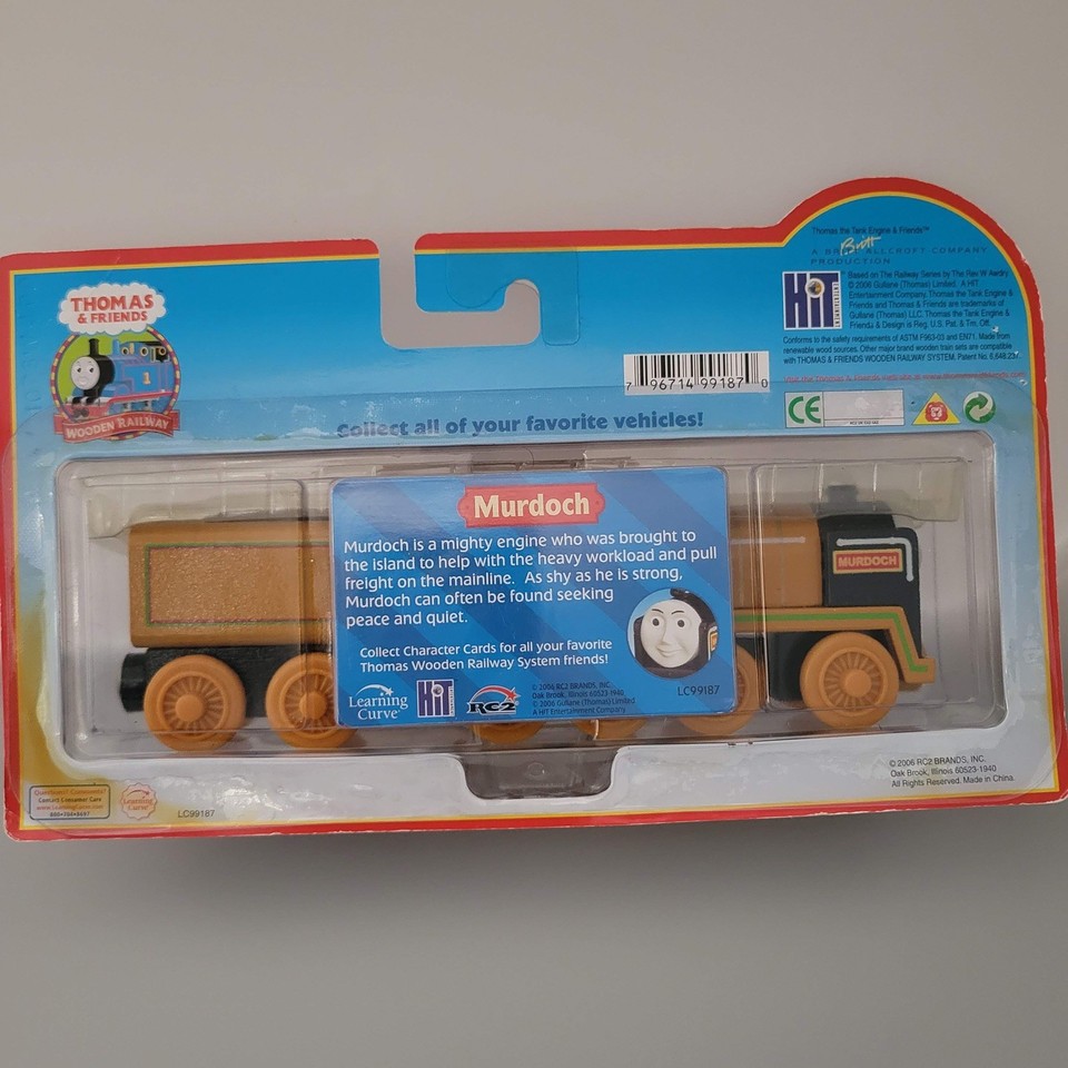 Thomas Wooden Railway Murdoch and Tender Train - 2006 - RARE New in ...