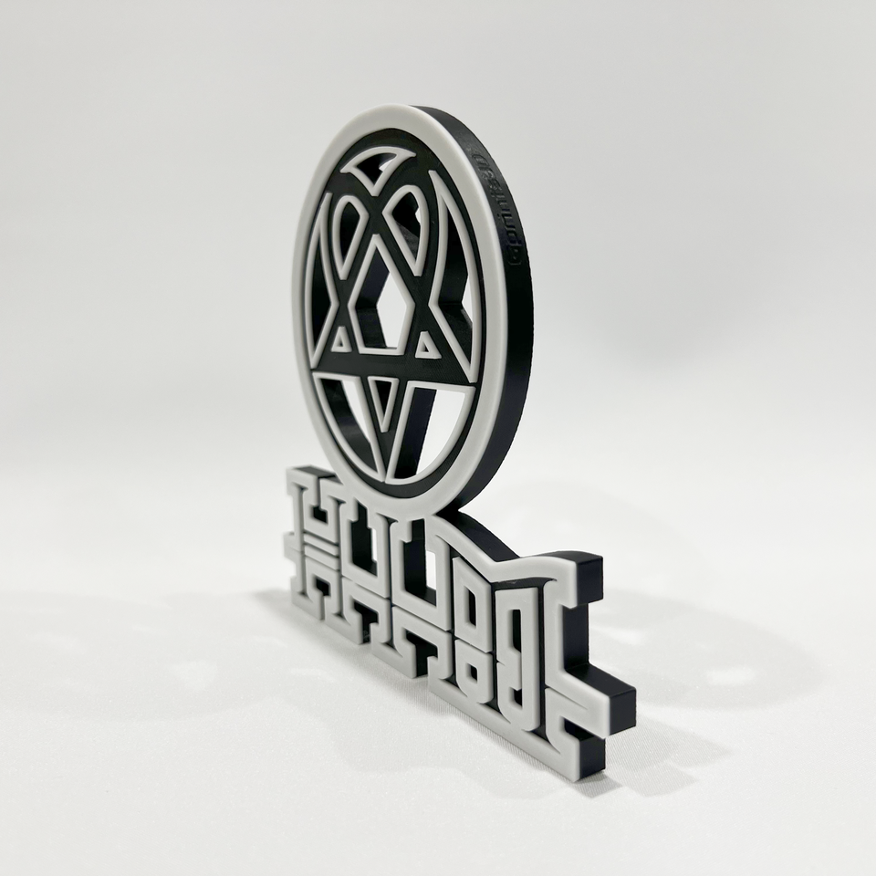 HIM Band Heartagram 3D Printed Sign – Gothic Rock Display Plaque Gift ...