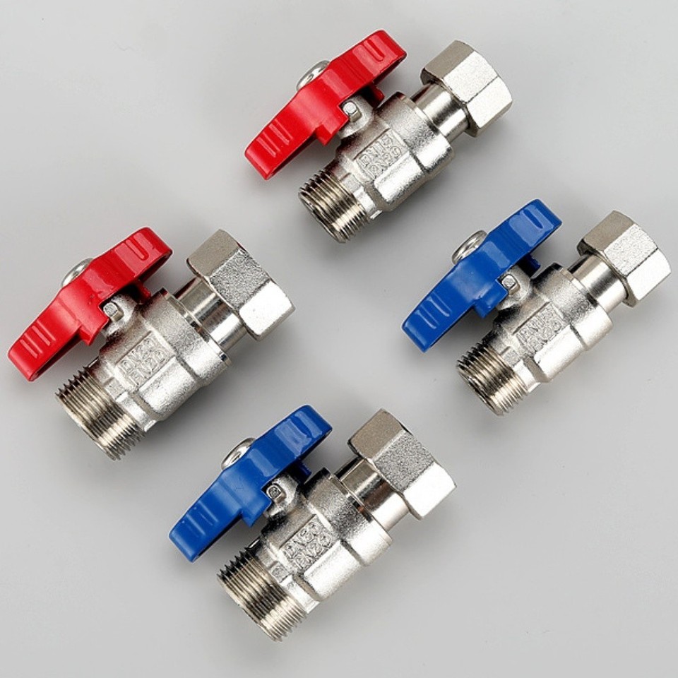 4 Inch Boiler Ball Valve Vertical Hot Cold Water Control Red Blue ...