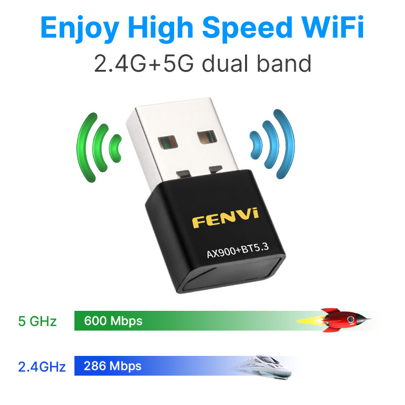 USB WiFi Adapter AX900 AX1800 BE6500 WiFi 7 Wireless Bluetooth 5.4 USB ...