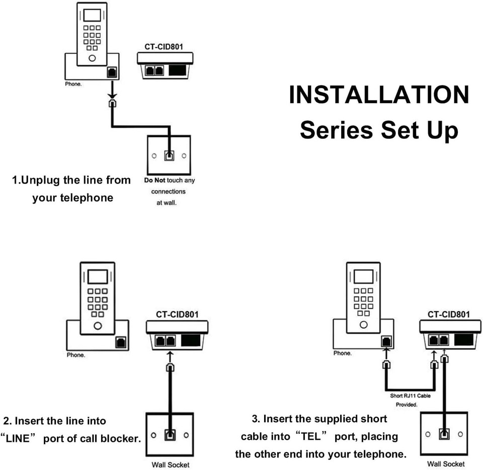 Call Blocker for landline Phones, Caller id Box Landline Device with ...