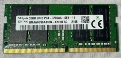 SK Hynix 32GB PC4-3200 DDR4 SODIMM MEMORY HMAA4GS6AJR8N | eBay