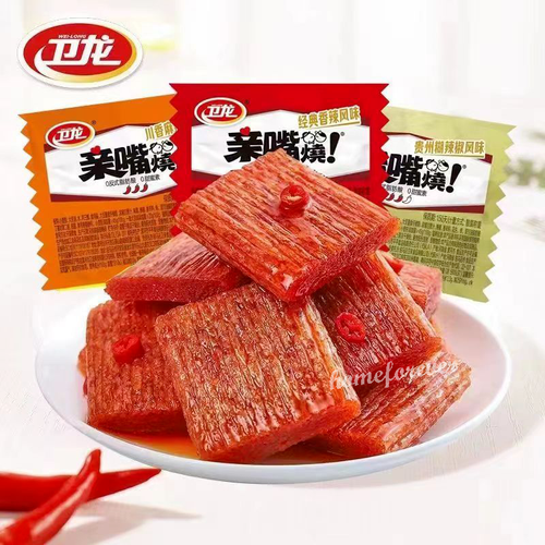 1000g Weilong Qinzuishao Hotslice Latiao Chinese Spicy Snacks 卫龙亲嘴烧混合口味 ...