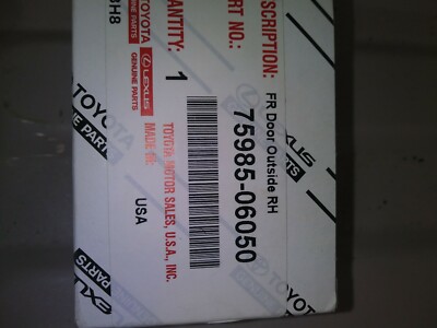 Genuine Toyota Black Out Tape 75985-06050 | eBay