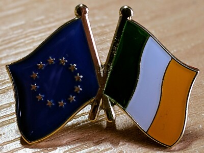 REPUBLIC OF IRELAND & EU ROI & EU FRIENDSHIP Metal Lapel Pin Badge *NEW ...