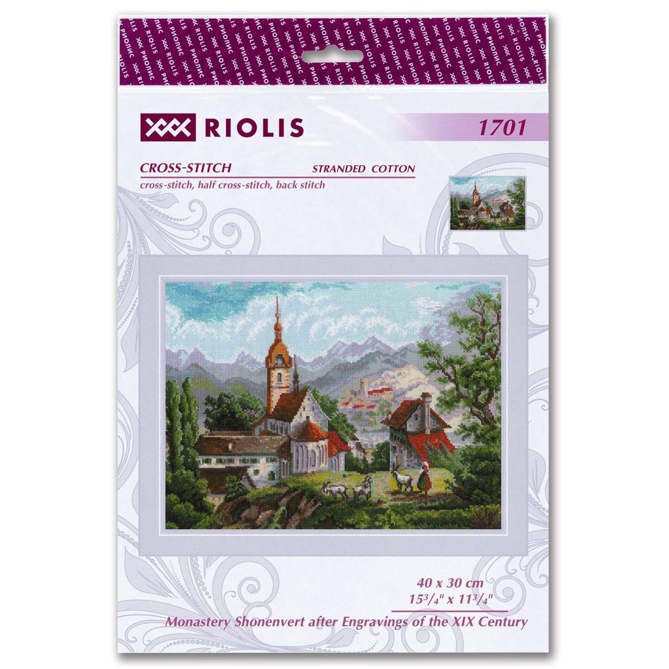 RIOLIS 1701 MONASTERY SHONENVERT COUNTED CROSS STITCH KIT | eBay