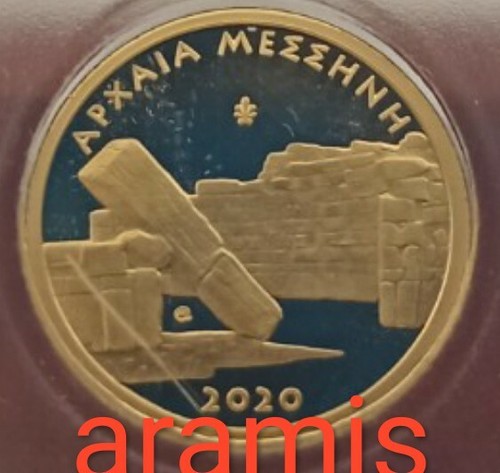 BEST PRICE New GOLD Proof🅰️ 50 EURO 2020 ANCIENT MESSENE🅰️ GREECE ...