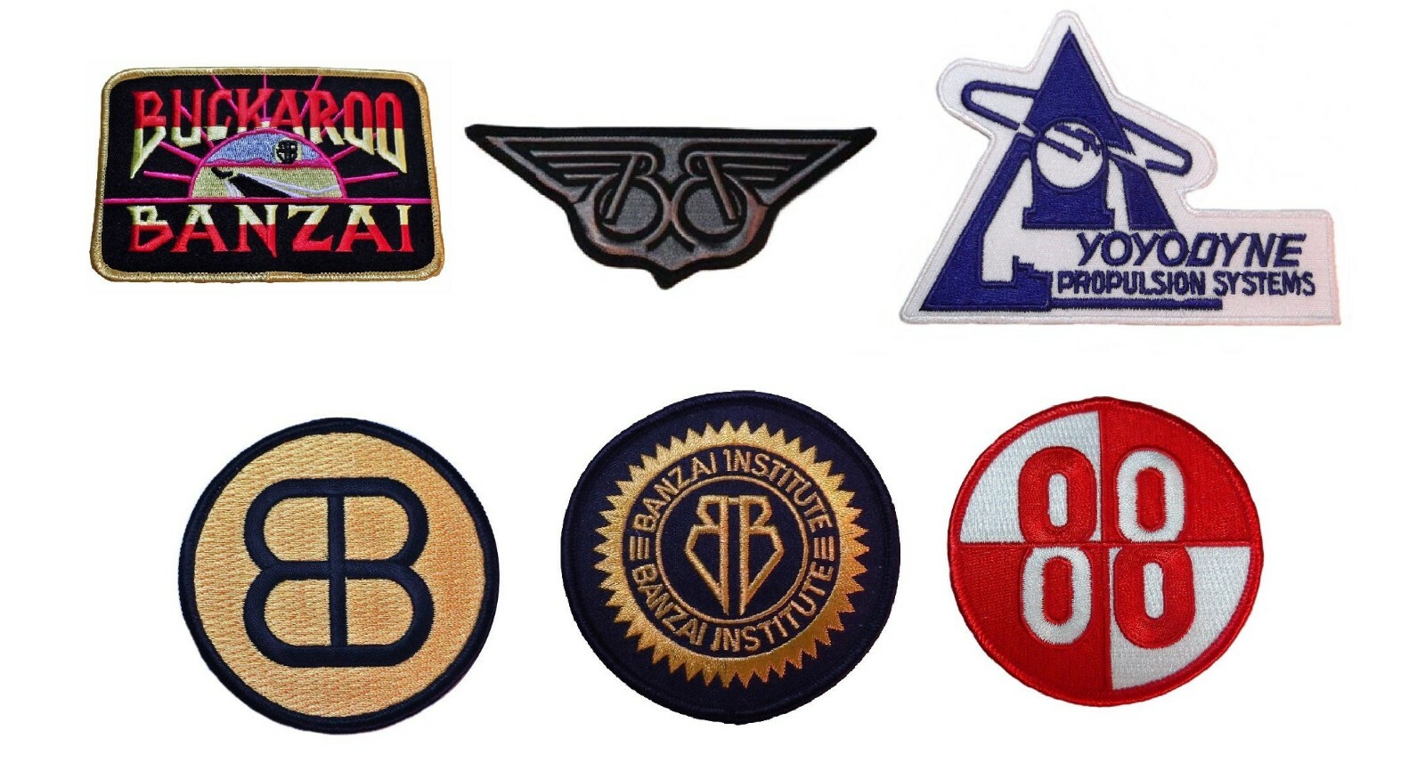 Buckaroo Banzai's Uniform/Costume Embroidered Cosplay Iron on SET of 6 ...