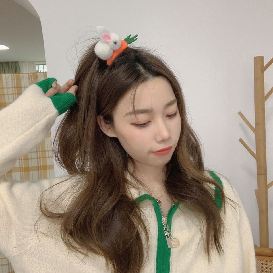 Barrette Winter Plush Rabbit Hair Clip Side Headdress Rabbit Hairpin Cute Bunny | eBay