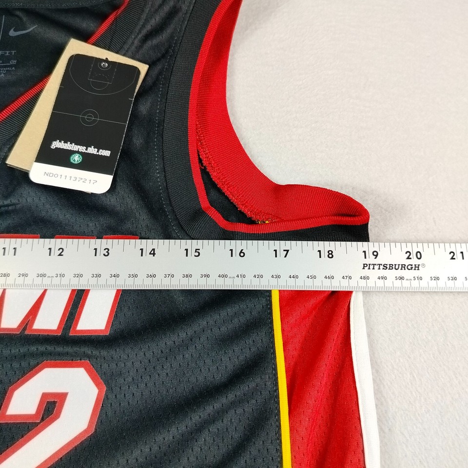 Nike Jersey Mens Small Black Red Jimmy Butler #22 Miami Heat Swingman ...