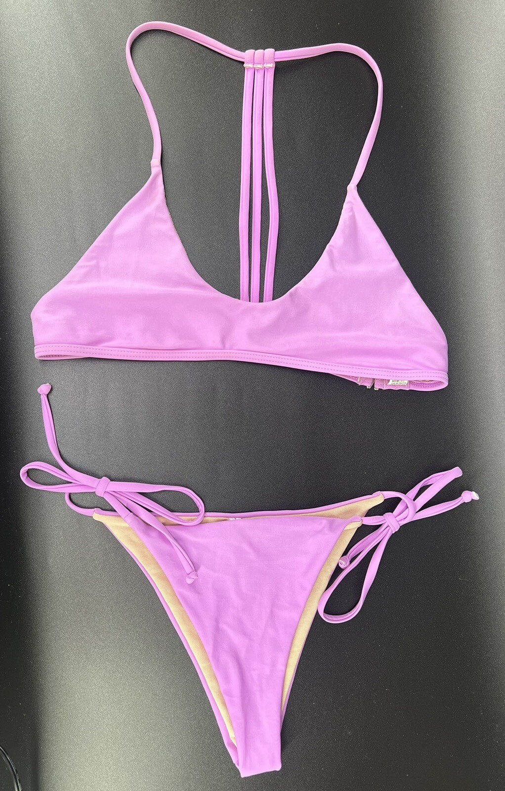 Purple two piece string bikini in women's size M/Medi… - Gem