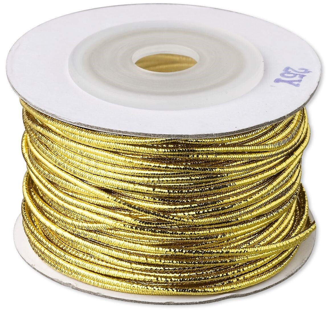 Metallic Gold 1mm Elastic Bracelet Cord That is Easy to Knot 25 Yard ...