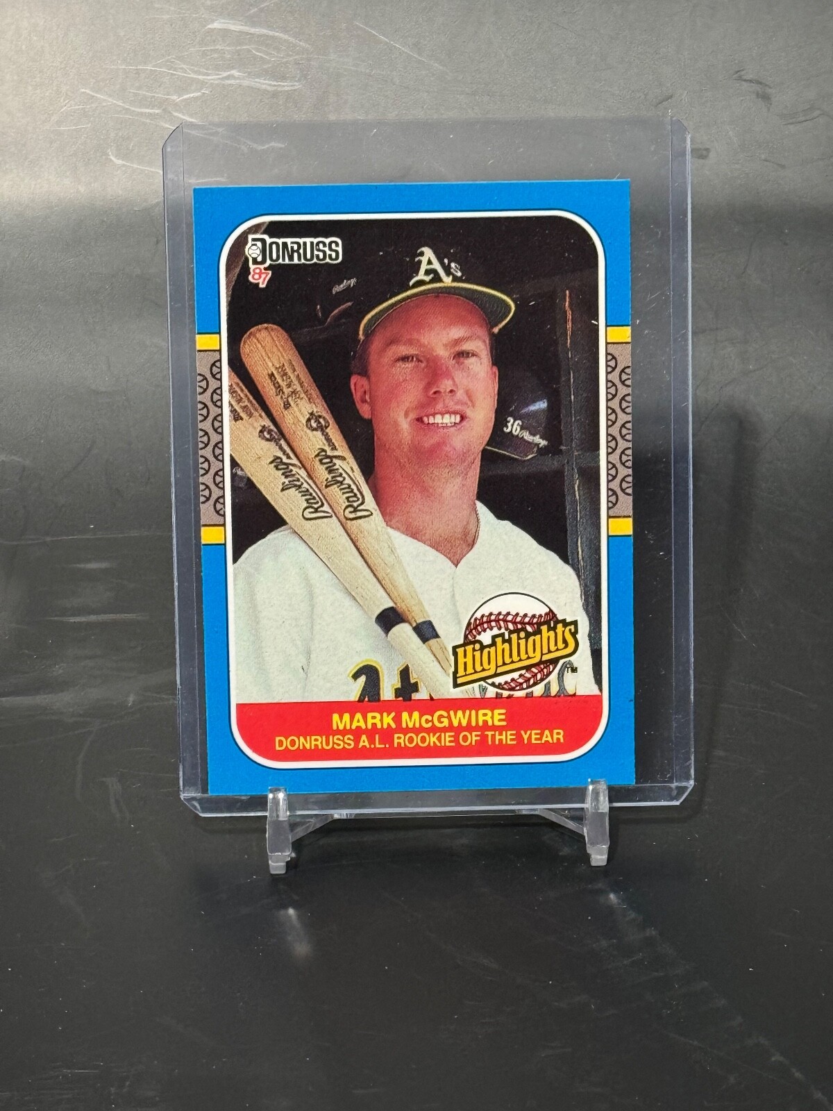 1987 Donruss Highlights #54 Mark McGwire Rookie Card Oakland A's | eBay