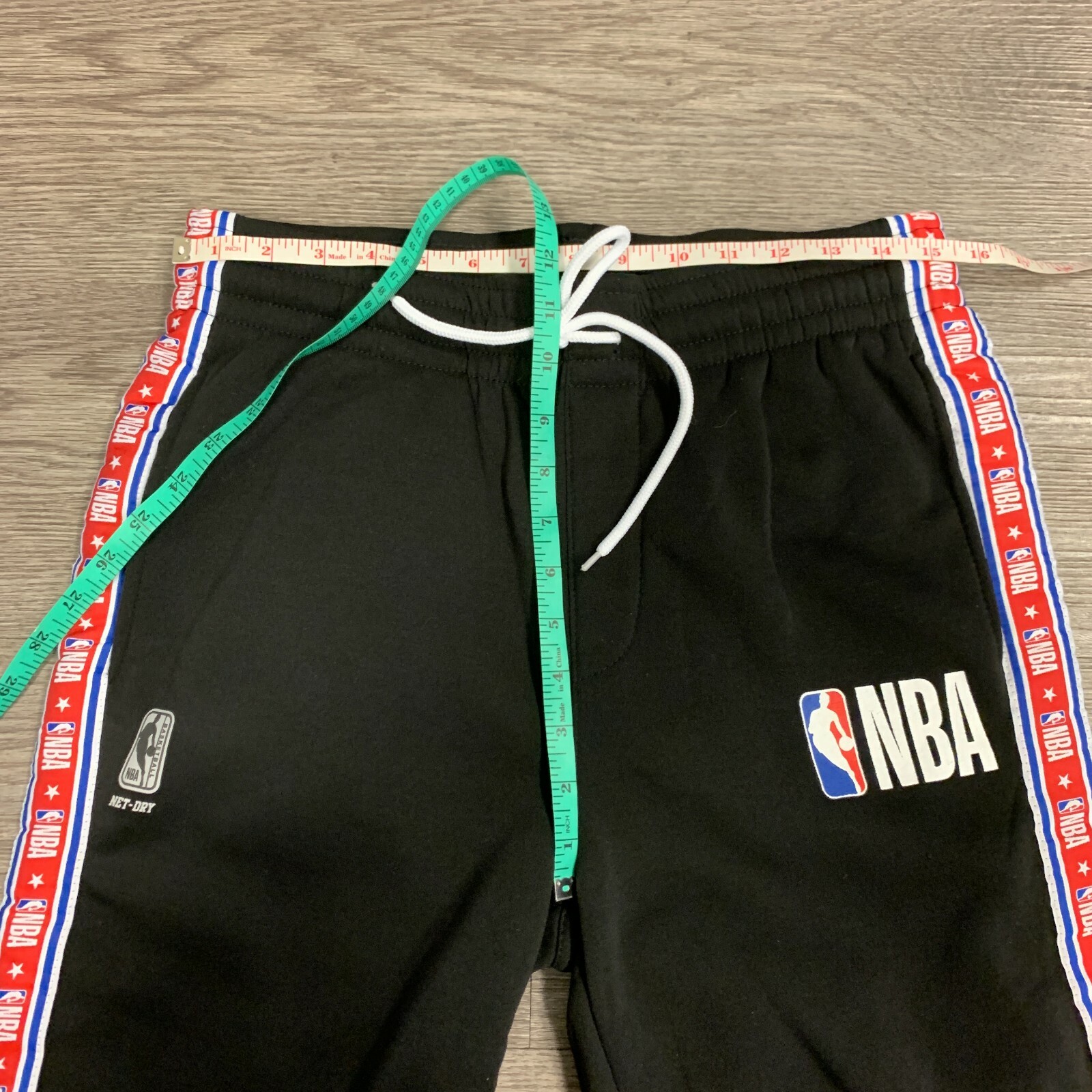 NBA Fleece Tuxedo Side Logo Sweatpants Men's Size M B… - Gem