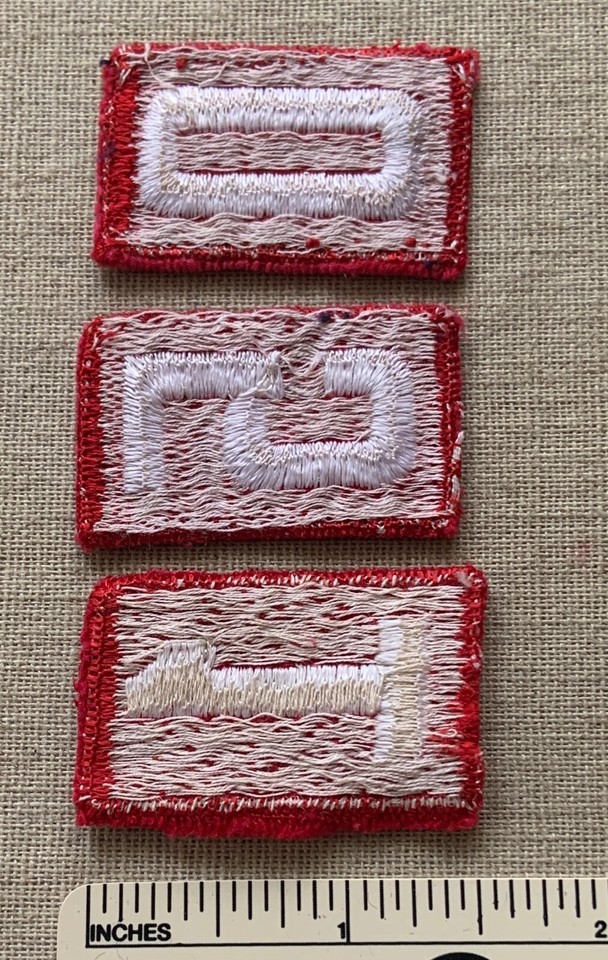 Vintage TROOP 150 Boy Scout Red & White Unit Number PATCHES BSA RWS 1 5 ...