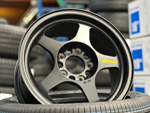 NEW 15 inch AOW EVO Regamaster BLACK wheel 5x114.3 Fits HONDA EK EG ...
