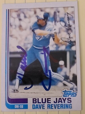 1982 TOPPS TRADED #97 T SIGNED DAVE REVERING TORONTO BLUE JAYS | eBay